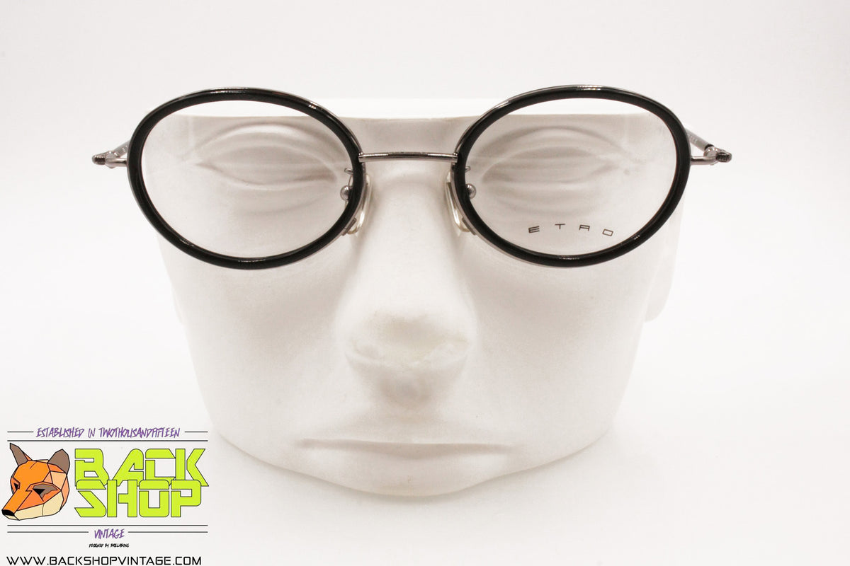 ETRO mod. VE9313 Glasses frame double rimmed, black & gunmetal, New Ol ...